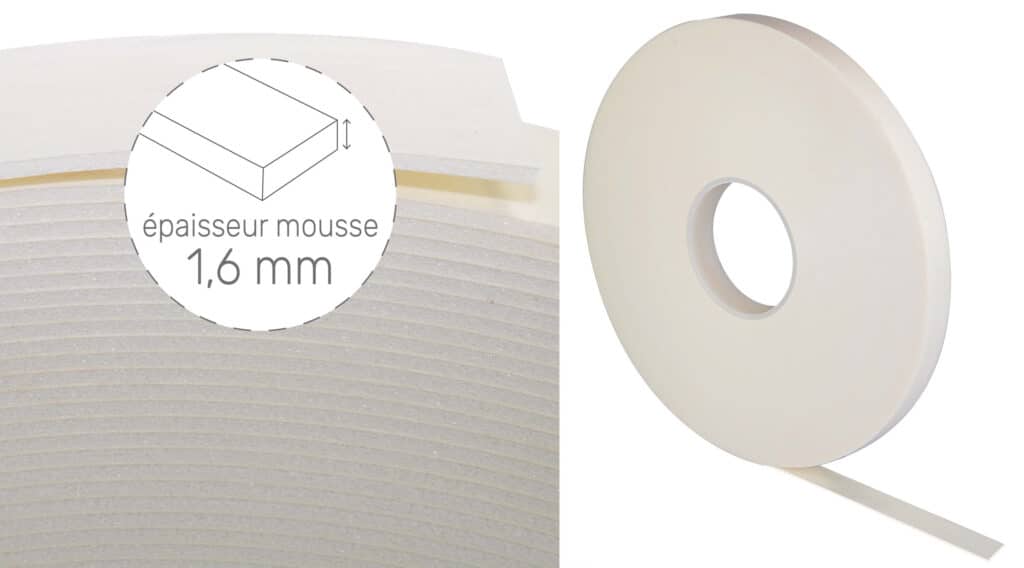 Découvrez les performances des adhésifs mousse double face.